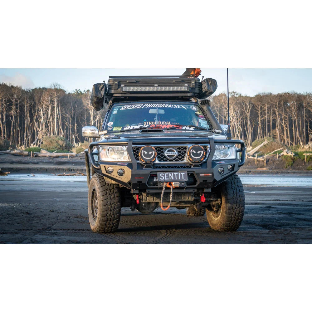 Rockarmor GT Hoop Nissan Patrol GU4 Bullbar RockarmorNZ – All Terrain ...